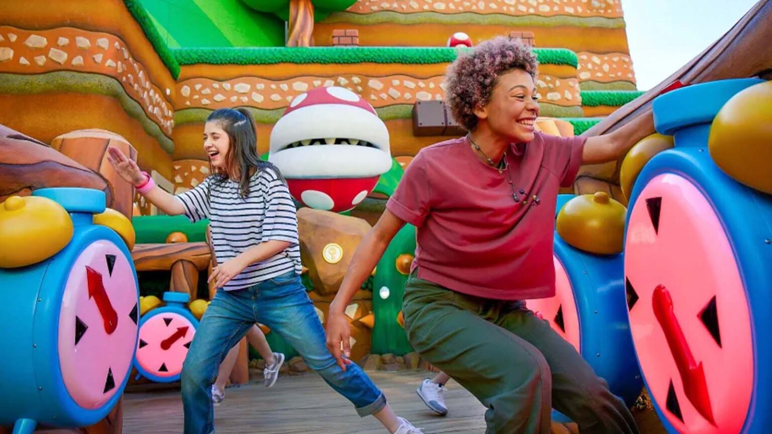 O novo espaço do parque da Universal na Califórnia é 100% Super Mario ...